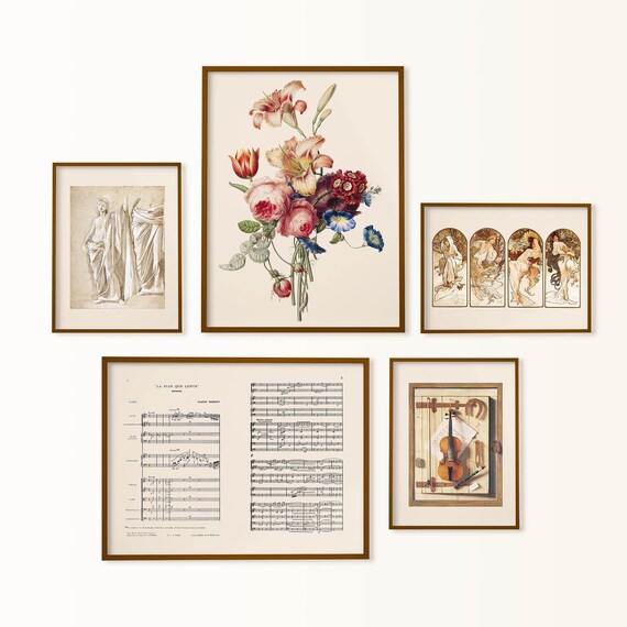 Light Academia Decor Light Academia Gallery Wall Classical | Etsy