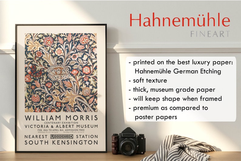 William Morris Fine Art Print Victorian Wall Art Burgundy - Etsy