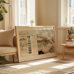 Geology Print, Earth Crust Section, Geology Poster, Geology Gift ...