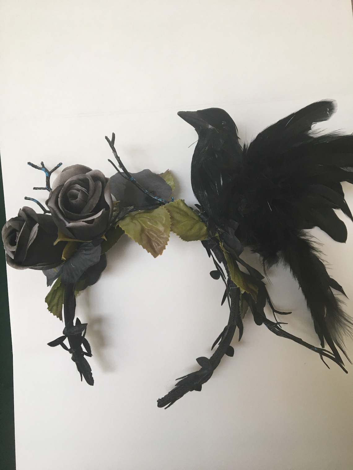 Handcrafted~raven Headband~fascinator~headpiece~gothic, Steampunk ...