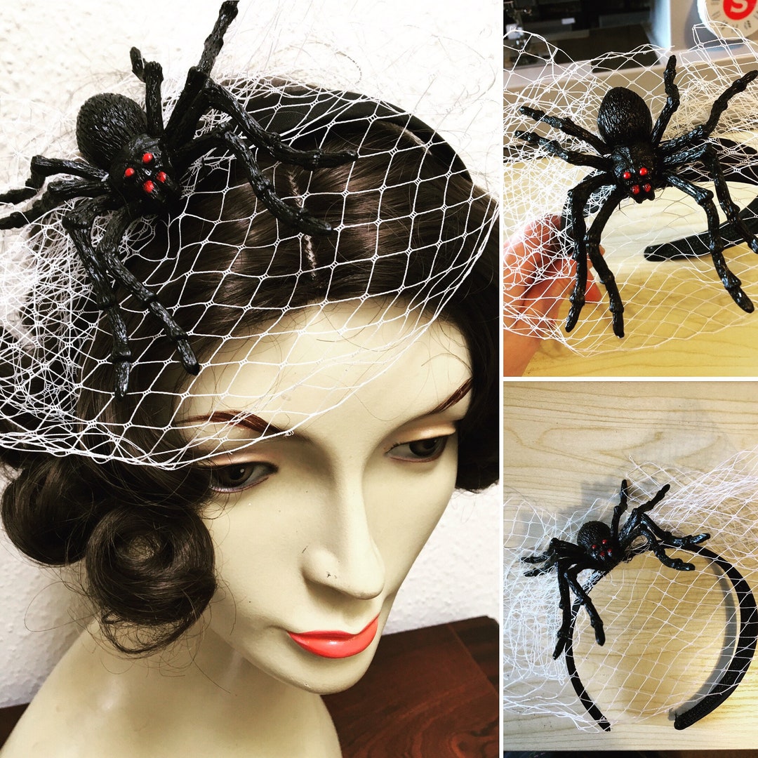 Spider Headband, Gothic Fascinator, Gothic Headpiece,halloween Costume ...