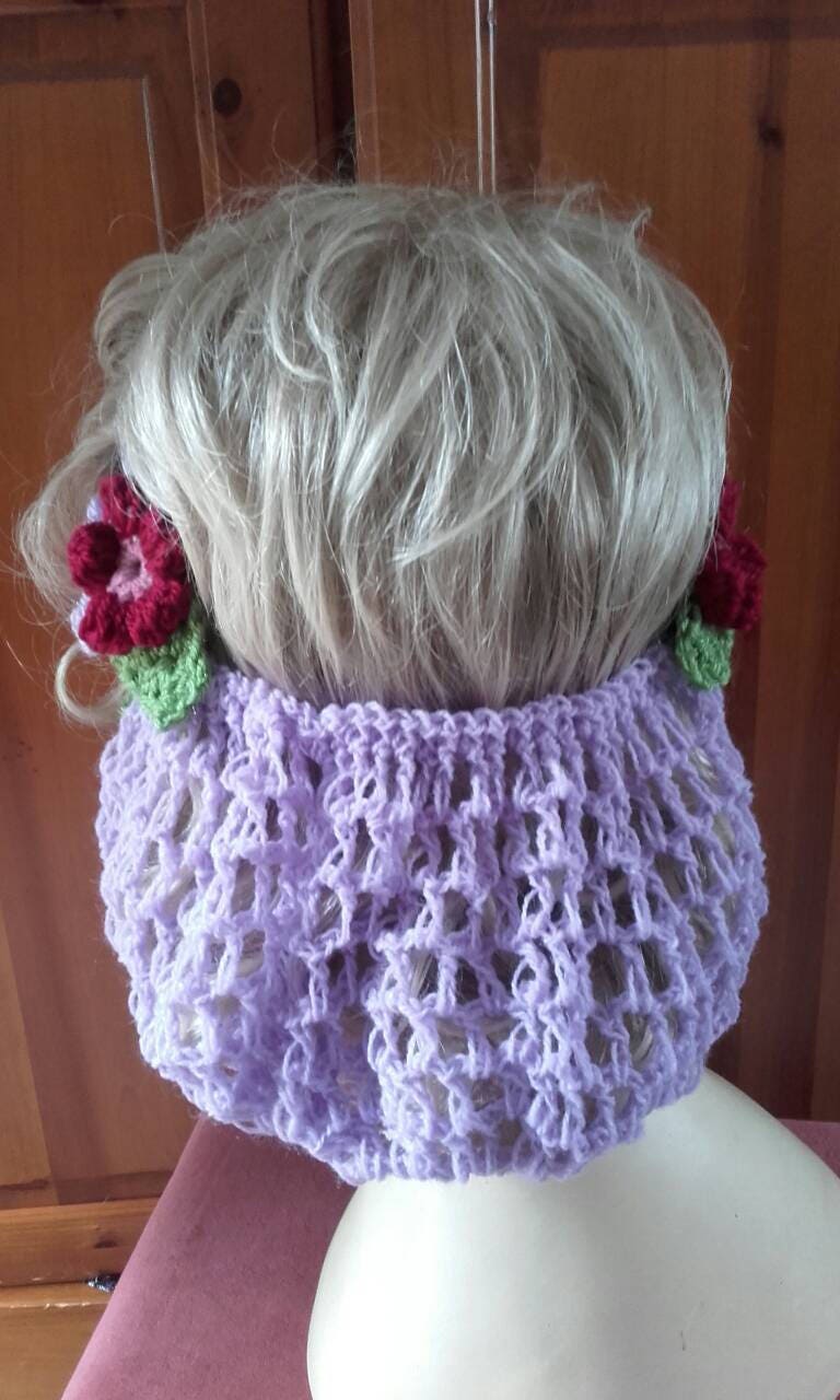 1940's Half Snood Vintage Style Handmade Crochet - Etsy