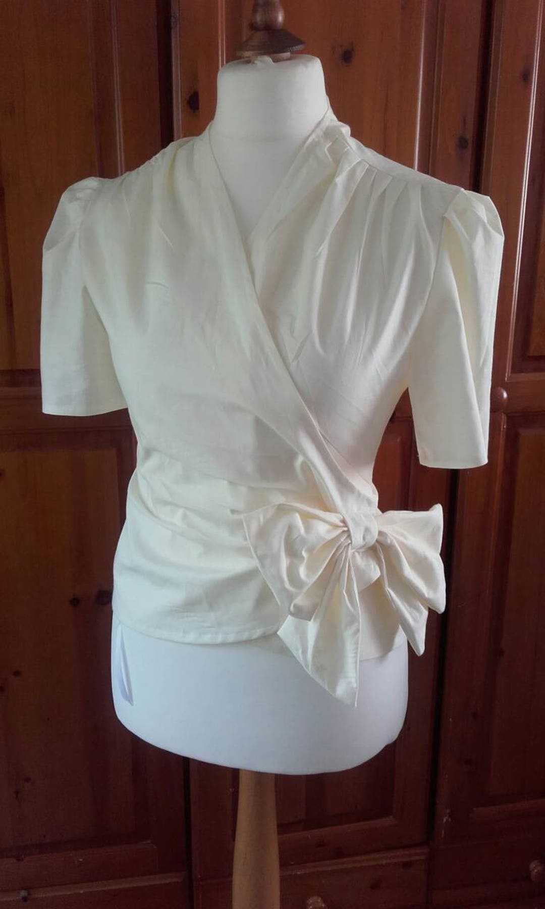 Ladies Vintage 1940’s Wrap Style Blouse - Etsy