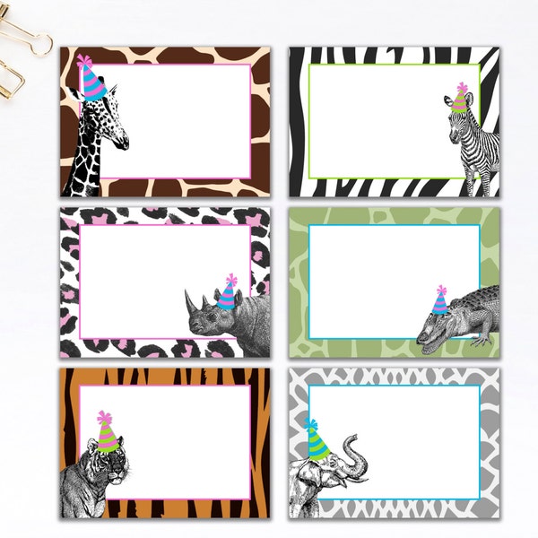 Safari Food Labels - Etsy