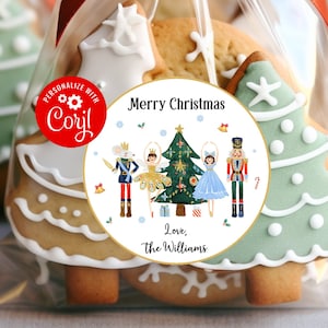 Nutcracker Gift Tags Editable Printable Christmas Gift Tags Sugar Plum ...