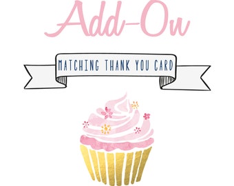 Matching Thank You Card Printable DIY - Etsy