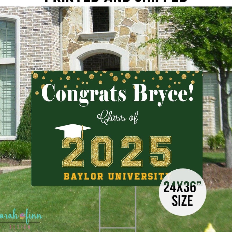 Graduation Yard Signs 2025 - Etsy