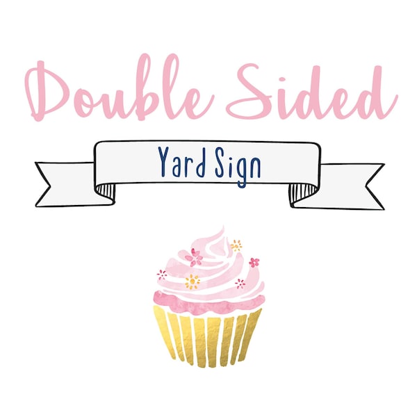 Double Sided Yard Signs - Etsy