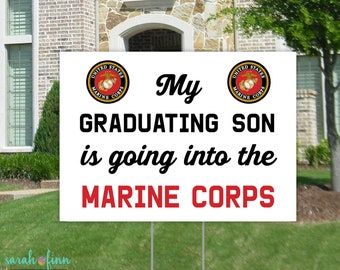 Marine Graduation Sign - Etsy