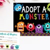 Monster Birthday Party Welcome Sign - Printable Birthday Welcome Poster ...