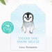 Penguin Favor Tags Arctic Party Thank You Tags Instant Download Edit ...