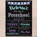 Mermaid First Day of School Sign Printable Pre-k Sign Kindergarten ...