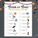 Trunk or Treat Scavenger Hunt Halloween Scavenger Hunt Printable for ...