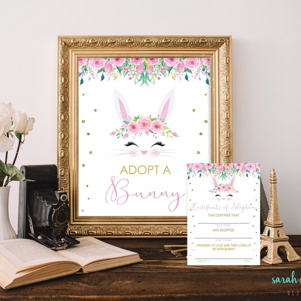 Adopt a Bunny Certificate - Etsy