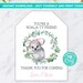 Koala Favor Tags Printable Koala Birthday Thank You Tags Birthday Baby ...