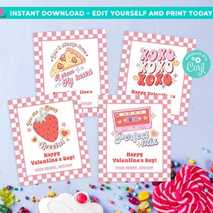 Groovy School Valentine Printable Groovy Cards Classroom Valentines ...