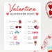 Valentine's Day Scavenger Hunt Printable for Kids Valentine Scavenger ...
