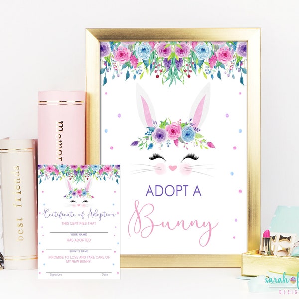 Adopt a Bunny Certificate - Etsy
