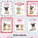 Puppy Valentine Cards for Kids INSTANT DOWNLOAD Dog Valentine's Day ...