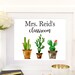 Teacher Gift Cactus Classroom Printable Sign First Day of School Gift ...