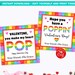Pop It School Valentine Cards Classmate Valentines EDITABLE in Corjl ...