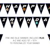 Reindeer Happy Birthday Banner Printable Boy Deer Instant Download ...
