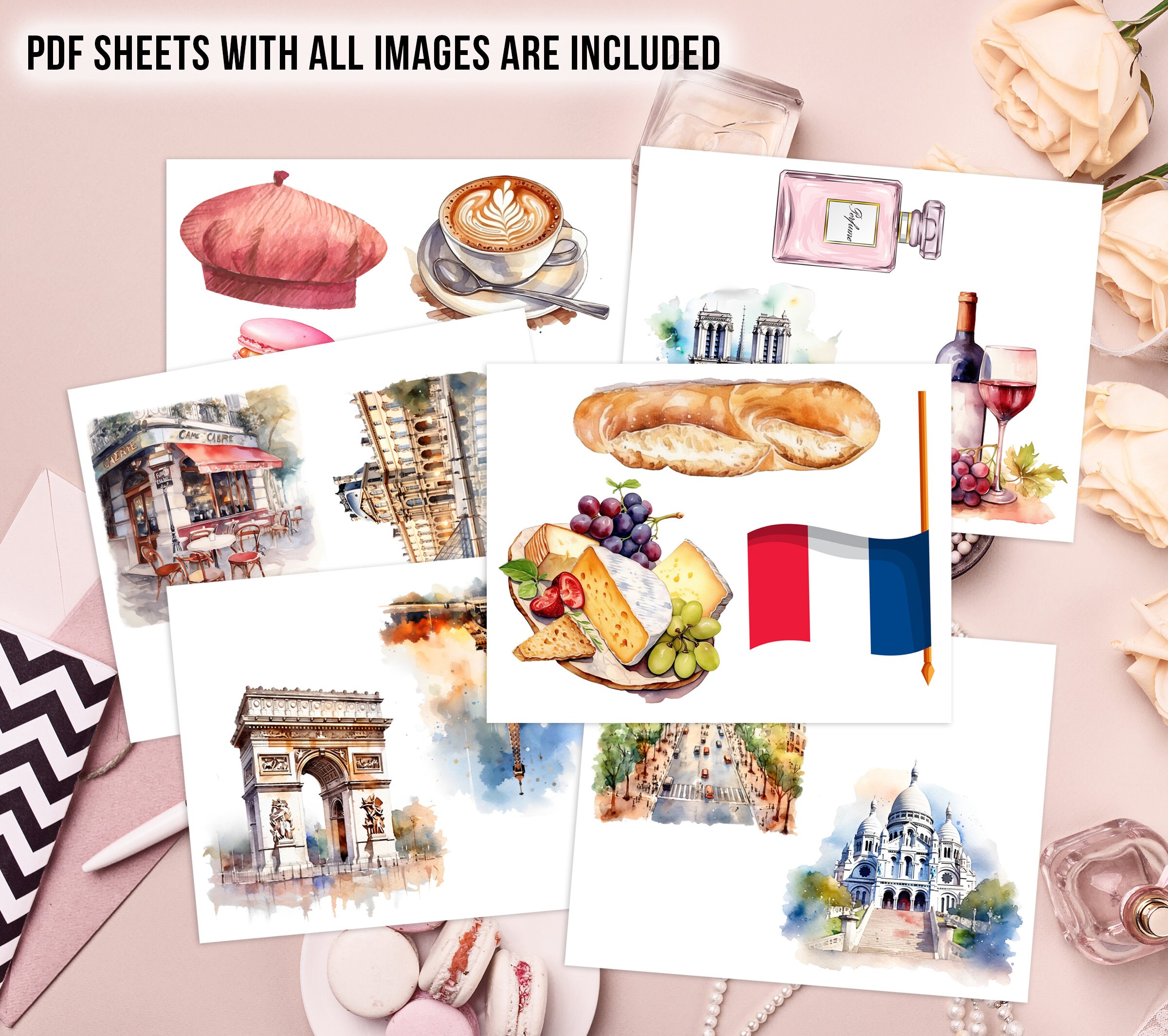 Paris Scavenger Hunt Printable Paris Birthday Party Game Printable ...