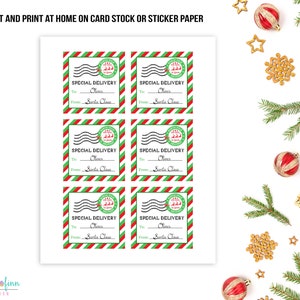 EDITABLE North Pole Gift Tag From Santa Christmas Tag Special Delivery ...