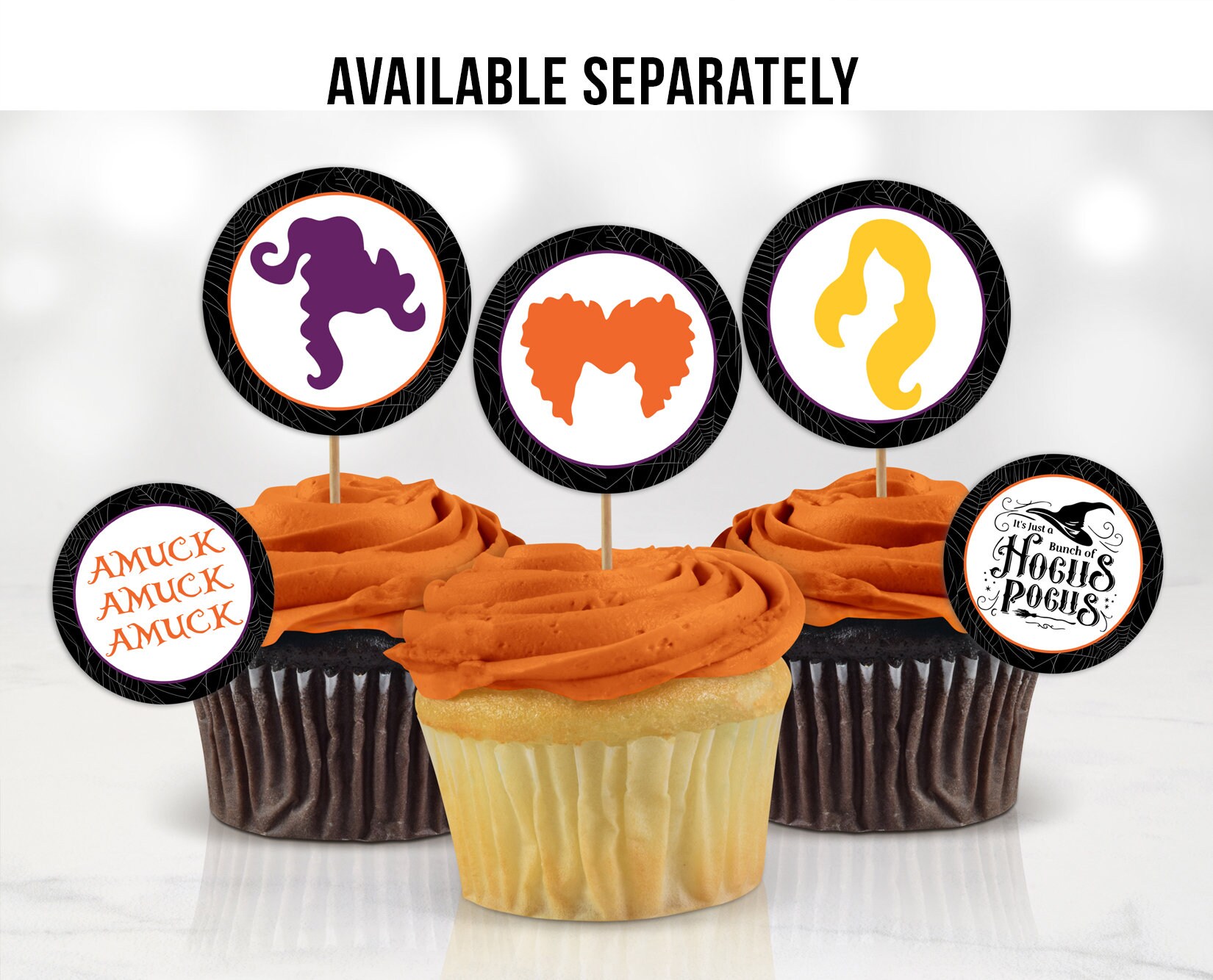 Halloween Witches Food Tents Instant Download Editable With Corjl ...