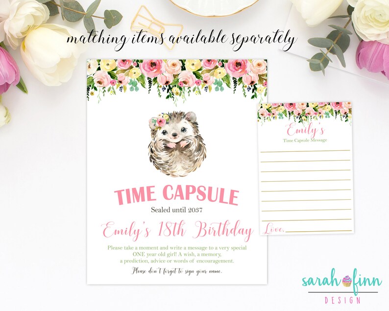 Hedgehog Birthday Invitation Hedgehog Party Woodland | Etsy