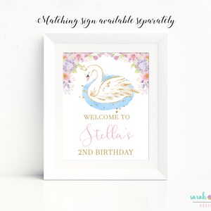 Swan Favor Tags Swan Baby Shower Thank You Tags Swan Princess - Etsy