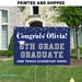 Elementary Graduation Yard Sign 18x24 Size Elementary Graduate Middle ...