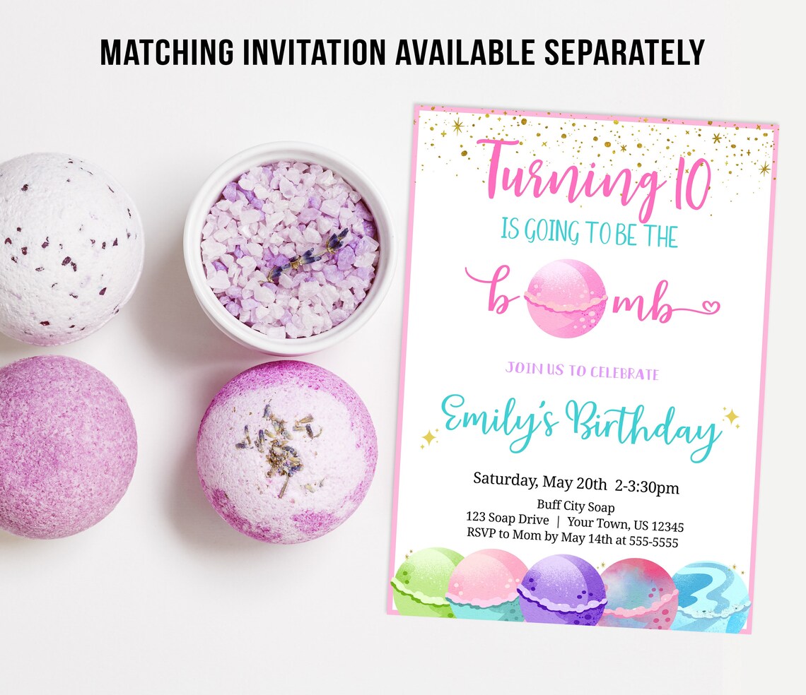 Bath Bomb Favor Tags Editable Bath Bomb Gift Tags Bath Bomb Soap ...
