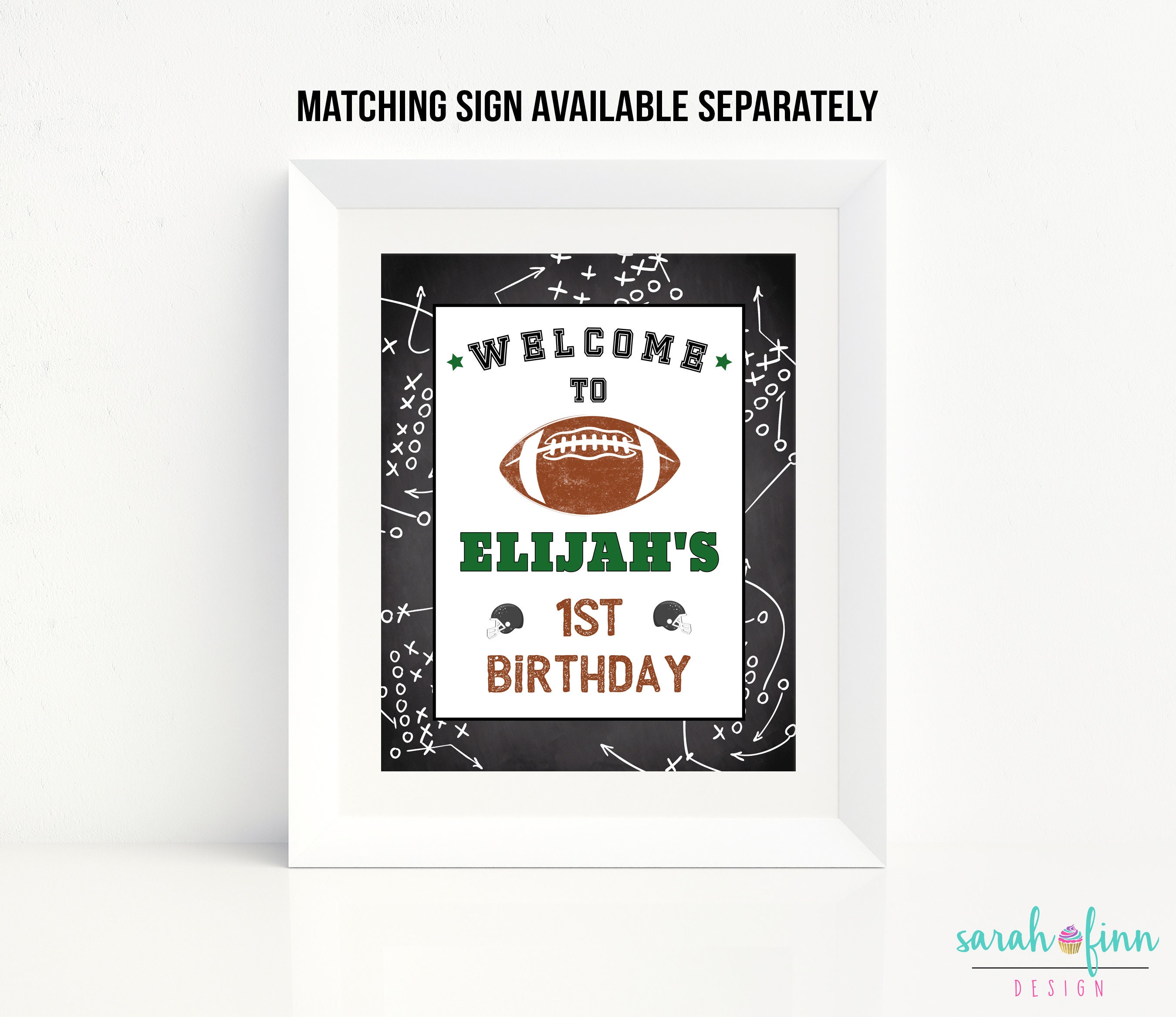 Editable Football Big Game Food Tents Party Food Labels Printable ...