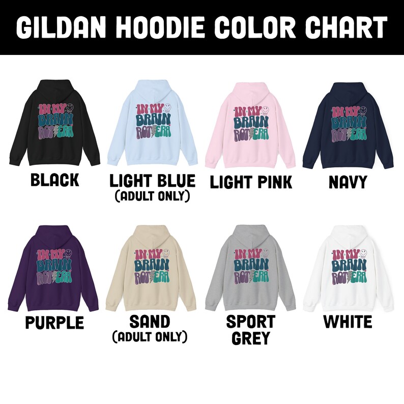 Skibidi Hoodie Brain Rot Era Gen Z Funny Hoodie Gift for Teens Gen ...