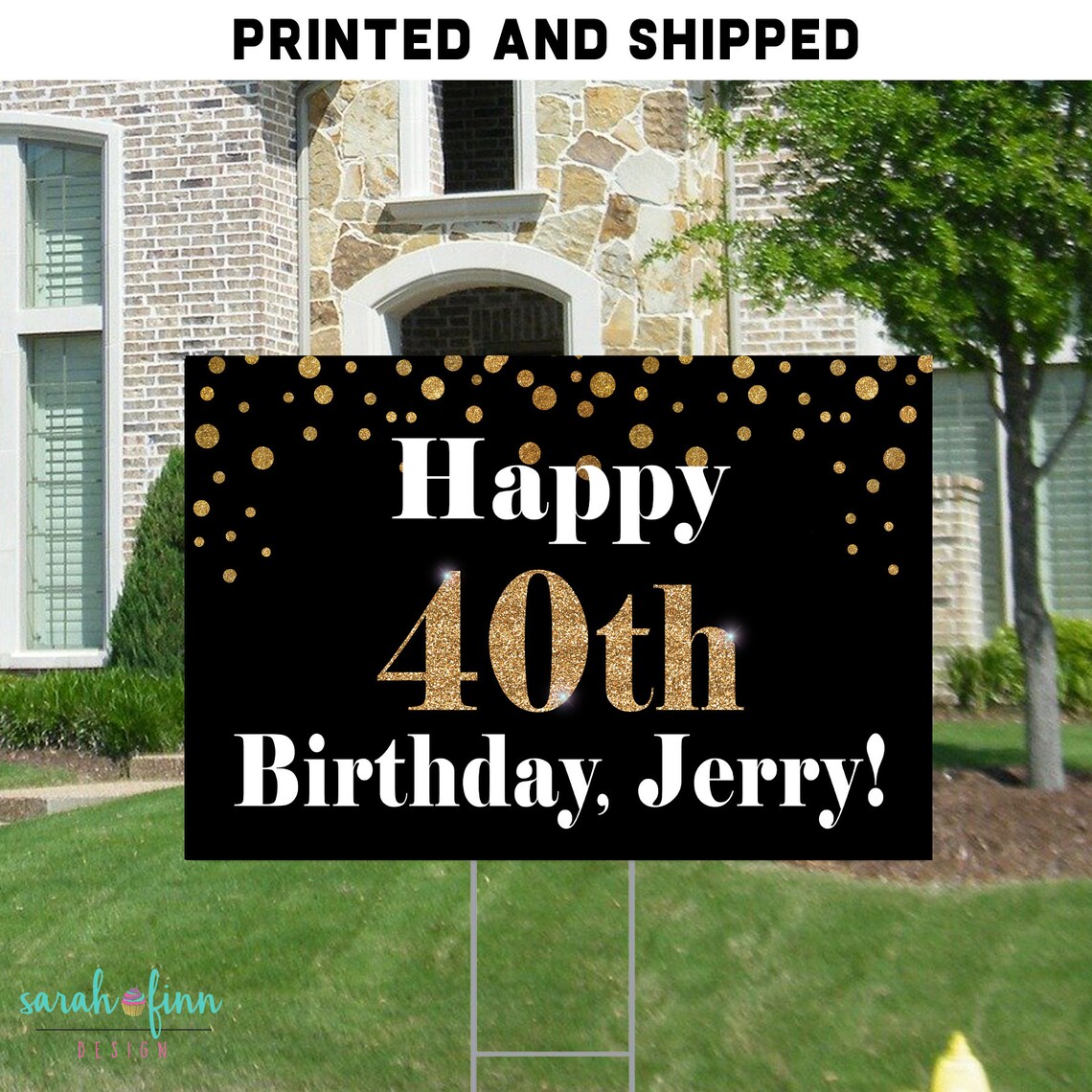 50th Birthday Yard Sign Personalized Adult Birthday Lawn Sign - Etsy