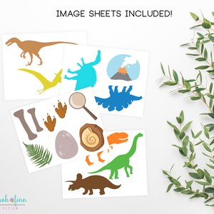 Dinosaur Scavenger Hunt Dinosaur Birthday Party Game Printable Activity ...