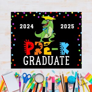 Pre-k Graduation Printable Sign 2025 Instant Download Last Day of ...