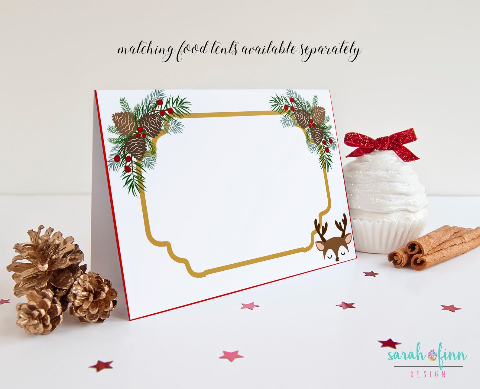 Reindeer Happy Birthday Banner Printable Boy Deer Instant - Etsy