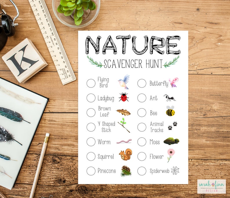 Outdoor Scavenger Hunt Nature Scavenger Hunt Printable Hiking - Etsy