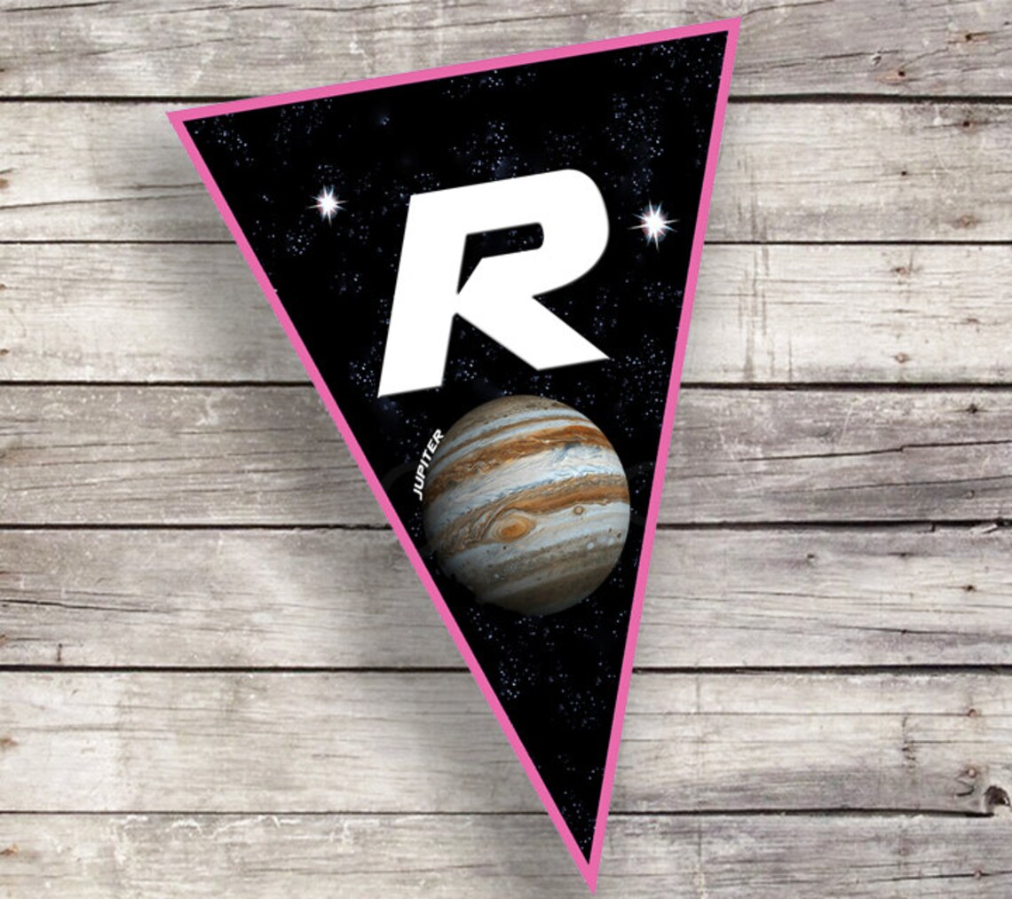 Space Birthday Banner Printable Planet Banner Solar System - Etsy