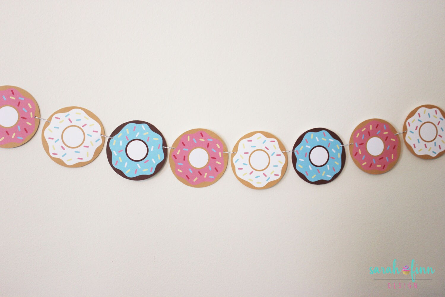 Donut Banner Garland Donut Decorations Instant Download Donut | Etsy
