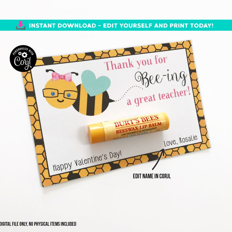 Bee Valentine - Etsy