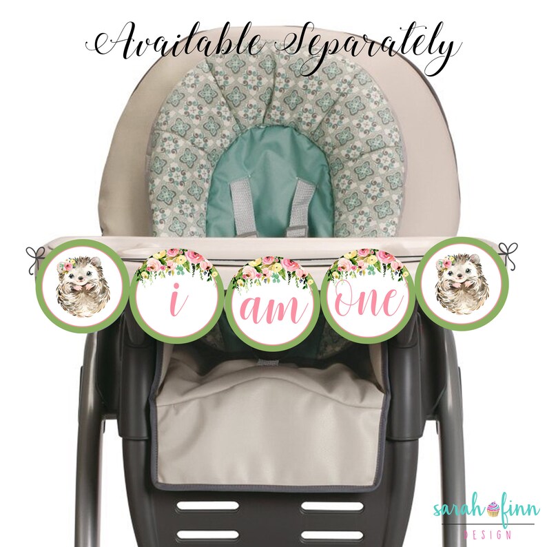 Hedgehog Birthday Welcome Sign Hedgehog Floral Woodland Party - Etsy