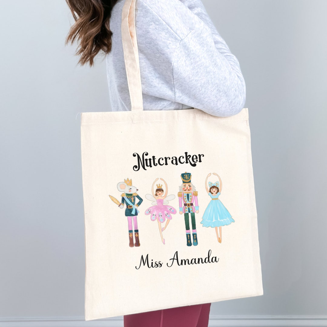 Nutcracker Tote Bag Nutcracker Gift Canvas Tote Bag Reusable Dance Bag ...