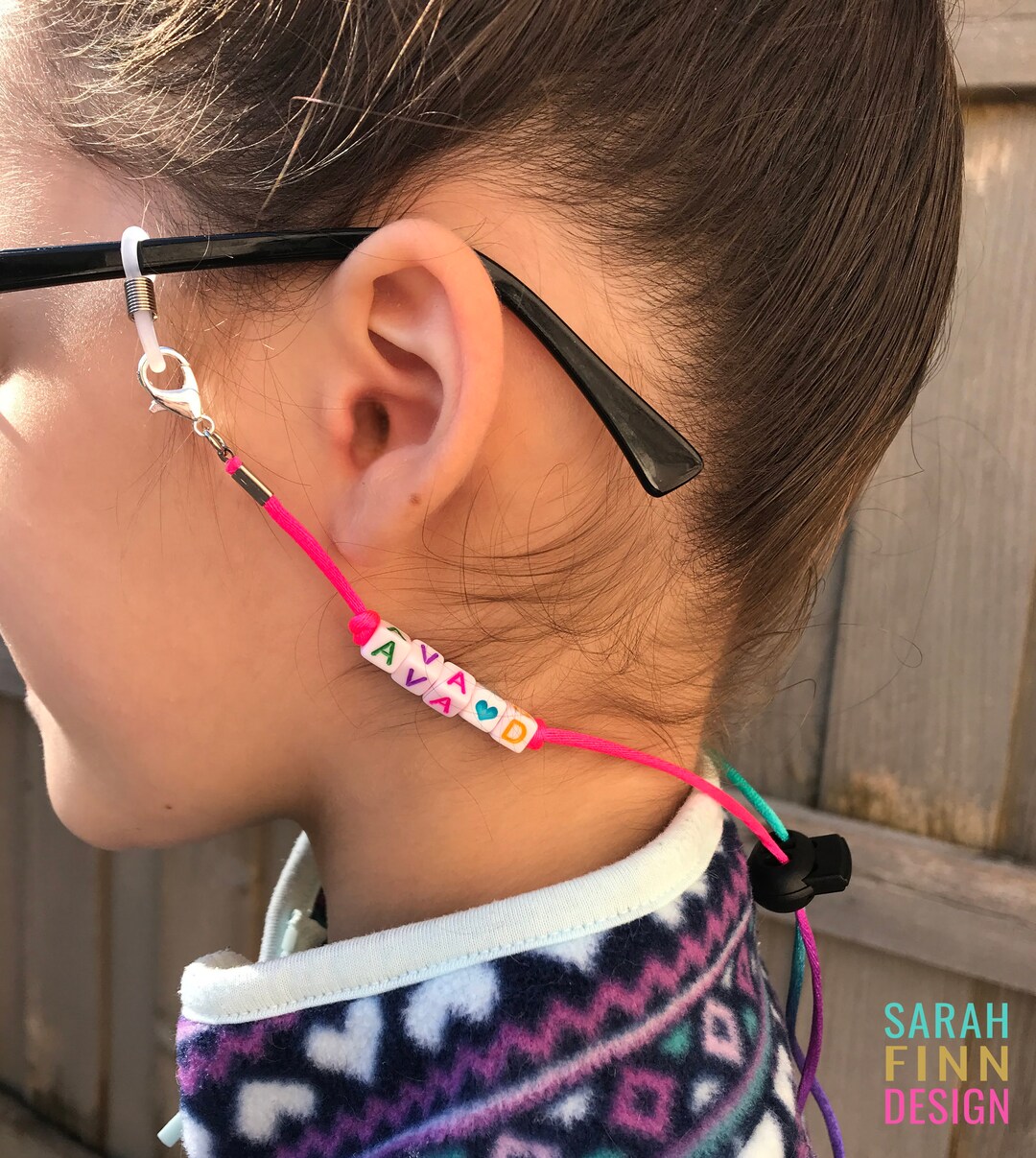 Personalized Eye Glass Holder Sunglasses Lanyard Doubles as Face Mask ...