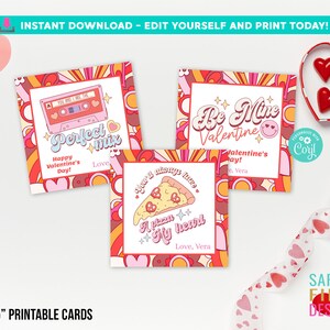 Groovy School Valentine Printable Groovy Cards Classroom Valentines ...