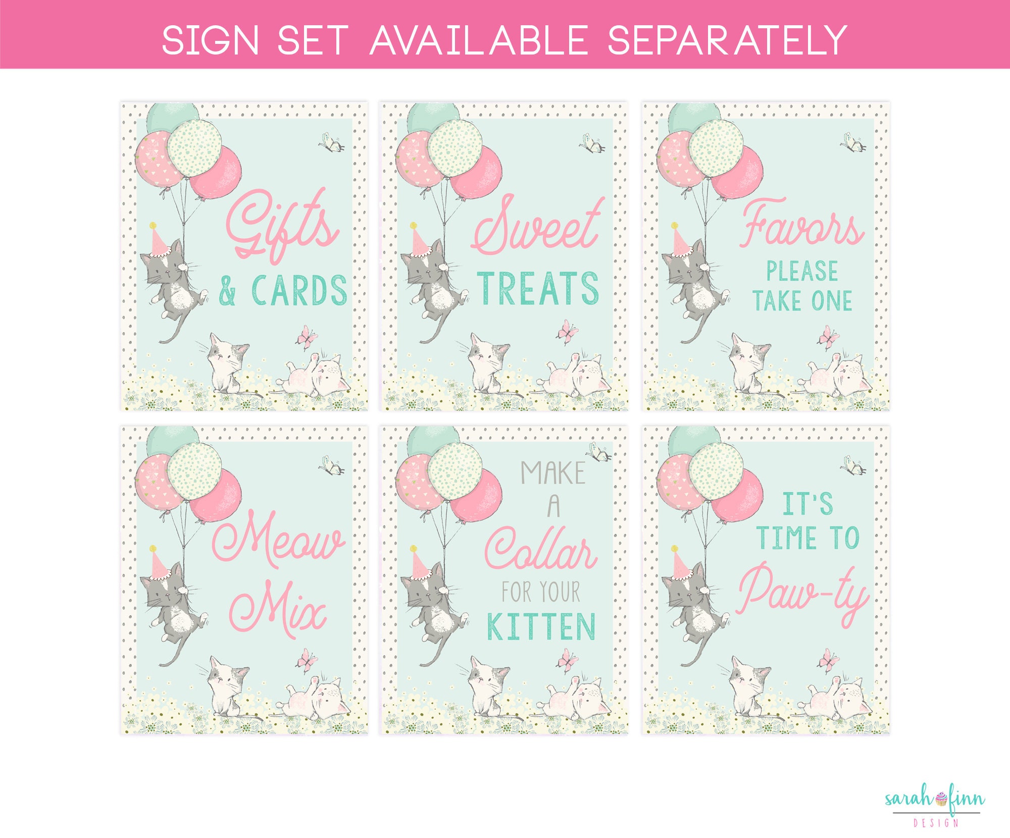 Adopt a Kitten Sign and Certificate Kitty Printable Cat - Etsy