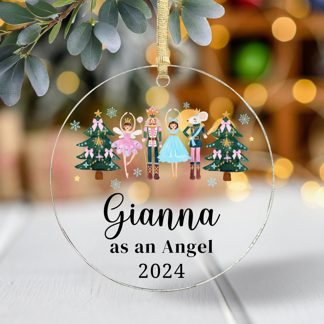 Personalized Nutcracker Ornament Clear Acrylic Nutcracker Name and Role ...