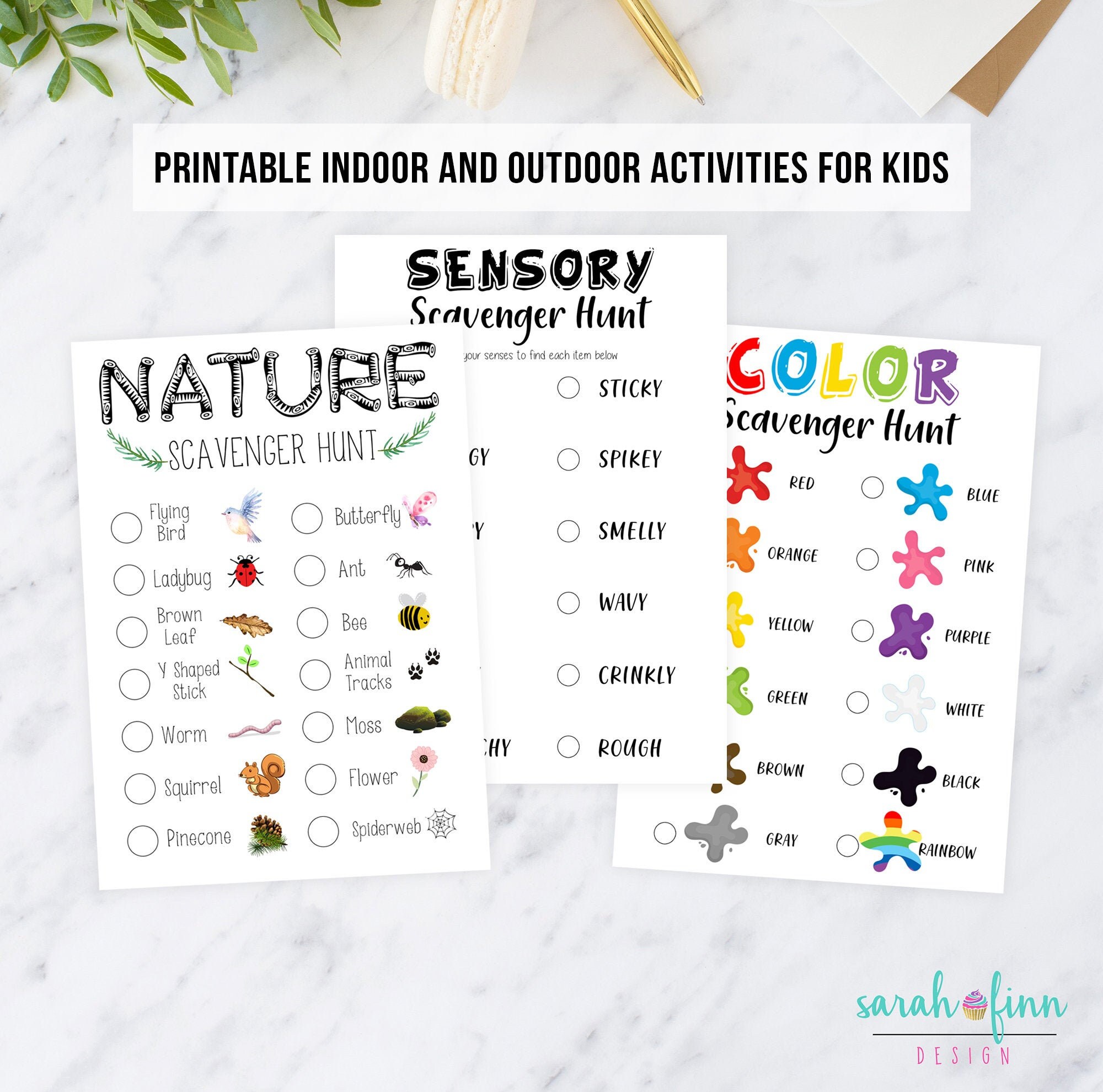 Scavenger Hunt Indoor and Outdoor Nature Scavenger Hunt - Etsy